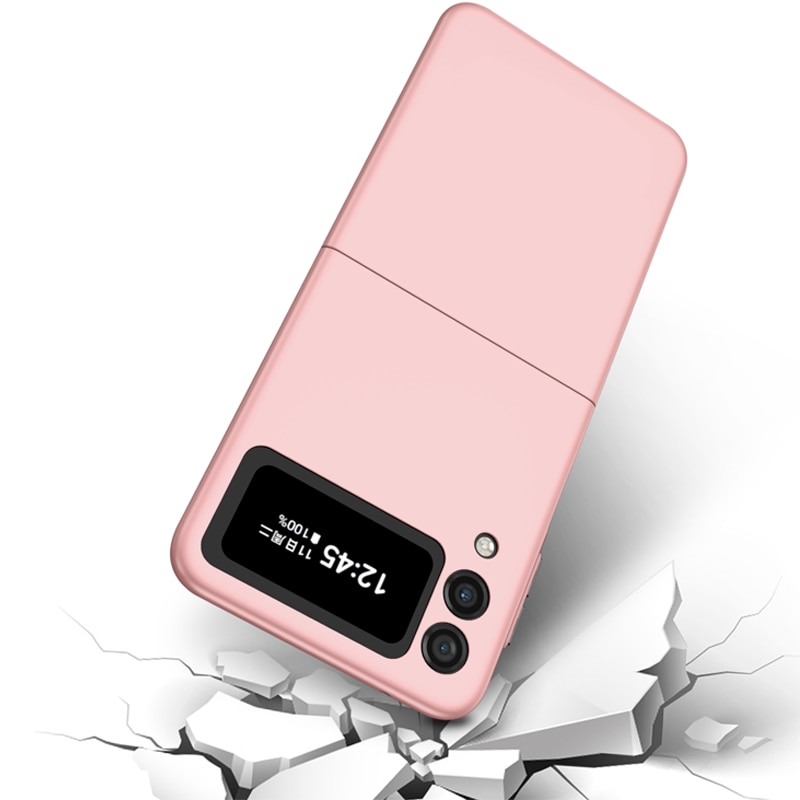 Калъф Optim Solution, Съвместим със Samsung Galaxy Z Flip 4, Ultra Protection, Розов - eMAG.bg