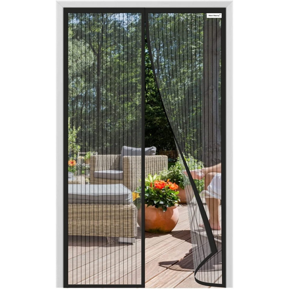 Plasa magnetica pentru insecte Meet Beauty, fibra de poliester, negru, 90 x 220 cm - eMAG.ro