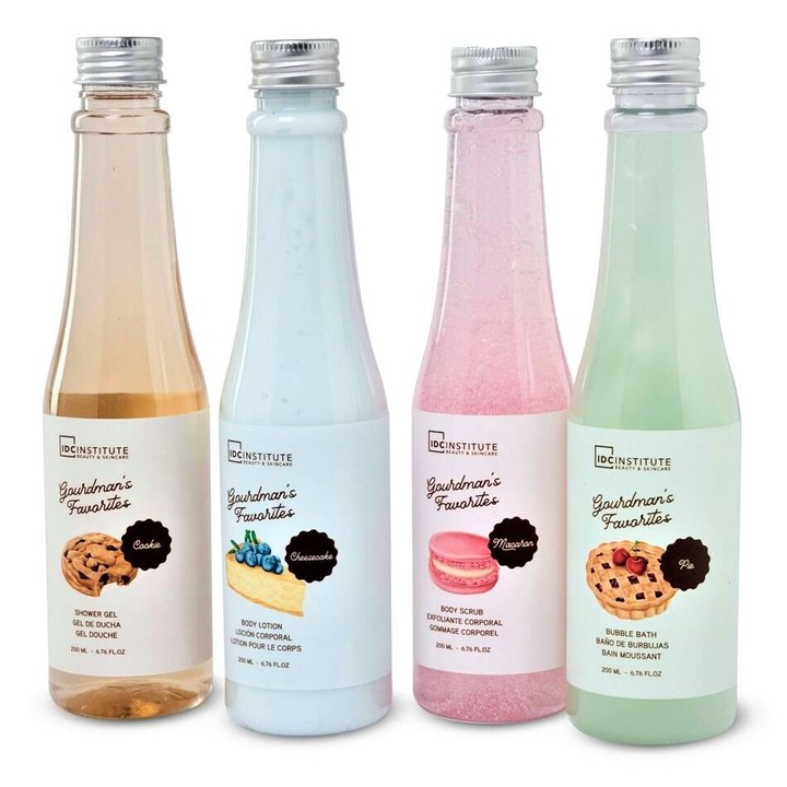Set 4 produse de baie Gourmand's Favorites Bottles IDC Institute 42085 ...