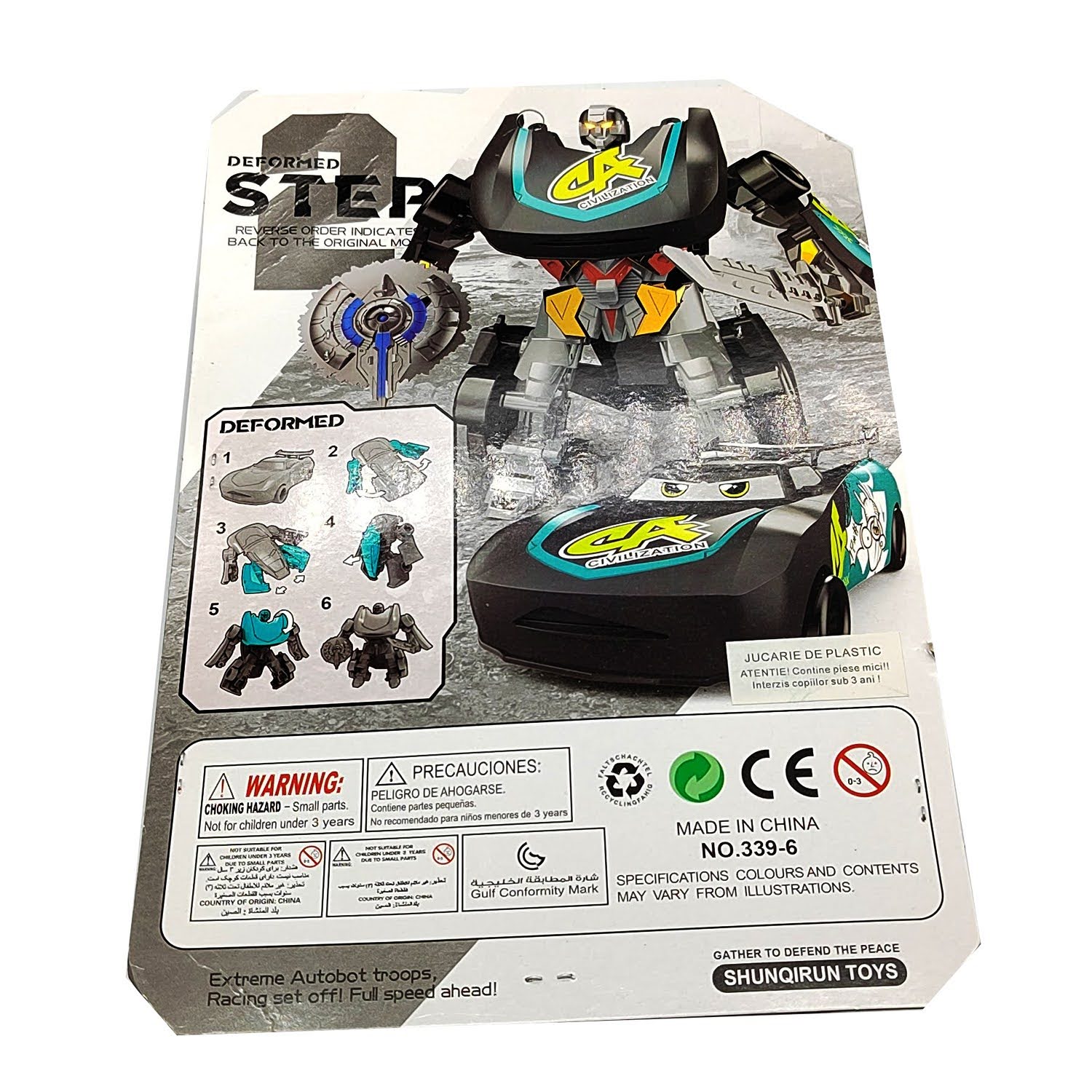 Jucarie Robot Transformer, Ultimate Bot Troops, Autobot, Negru, 17cm ...