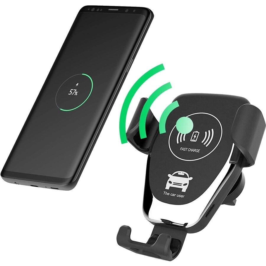 Incarcator auto wireless Fast Charger, 5V/2A, 9V/1.67A, 10W de culoare ...