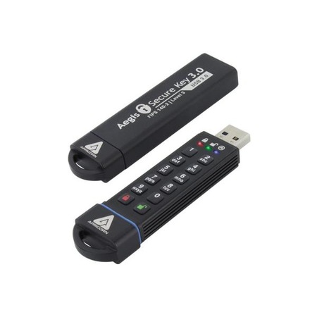 Stick USB Apricorn Aegis Secure Key 3.0, 480GB, USB 3.0 Negru - eMAG.ro