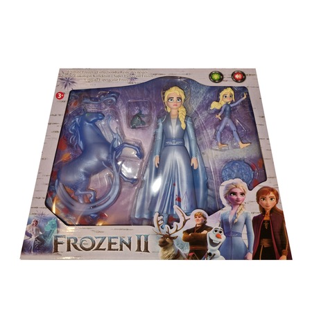 Set figurine Frozen II, cu Elsa 15cm, mini Elsa 5cm si spiritul apei ...