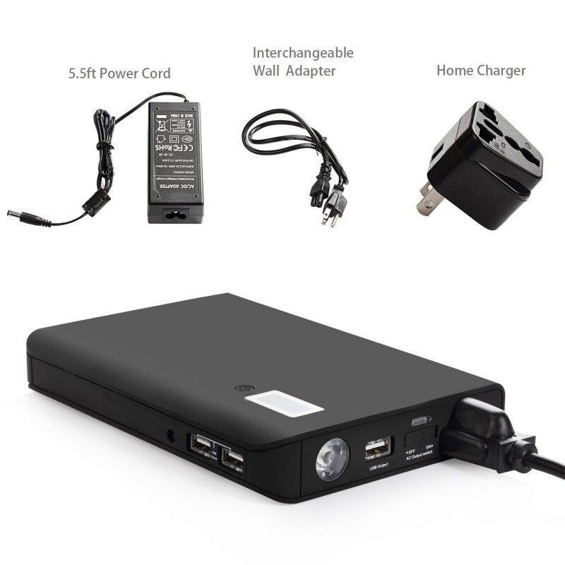 Generator portabil laptop cu priza 230V, power bank portabil de 24000 ...