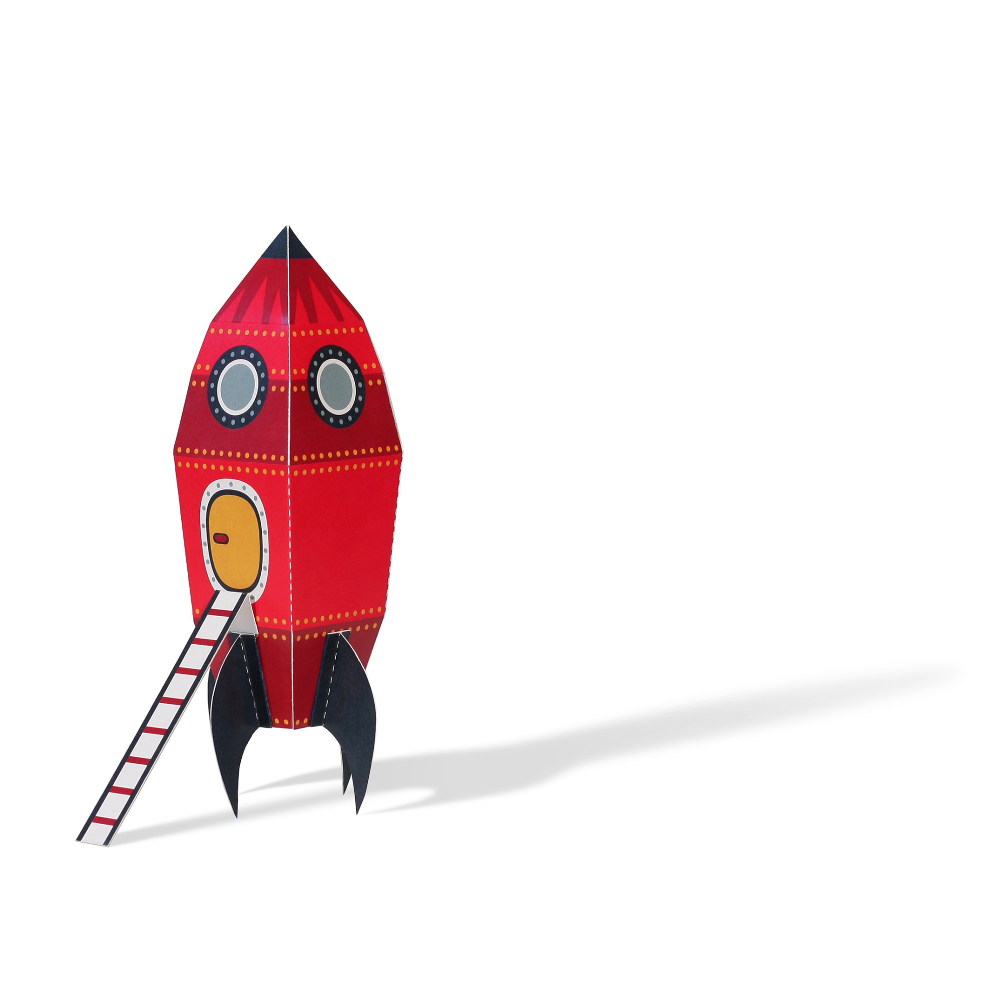 Set de decupat, lipit si jucat, Racheta din hartie, Pukaca - eMAG.ro