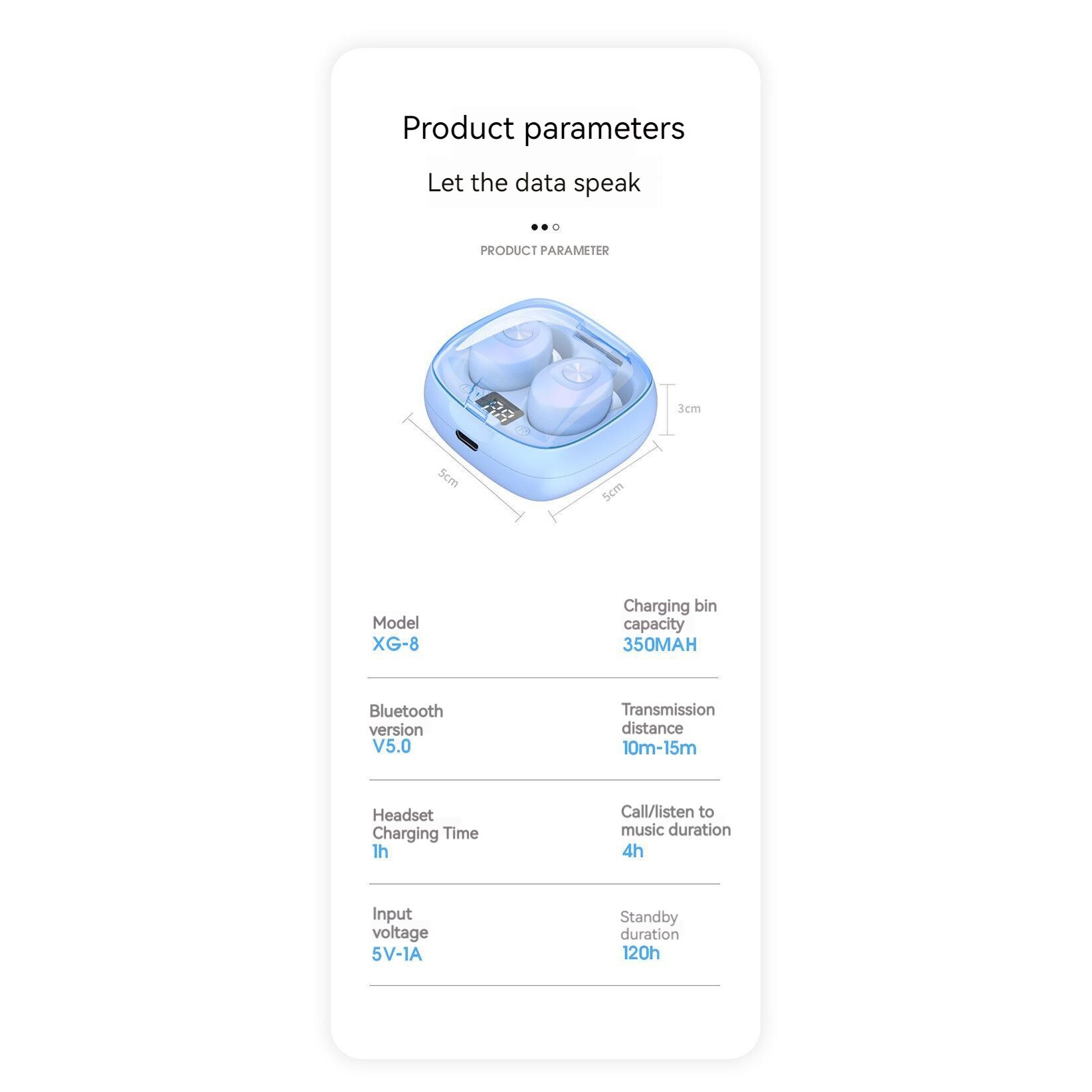 Bluetooth 5.0 слушалки, HYsmart, LED дисплей, Намаляване на шума ...