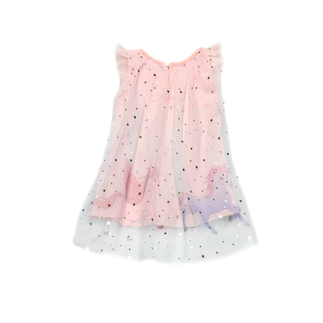 Rochie Fete Unicorn Leya Roz, 18-24 luni, 80-87 cm - eMAG.ro