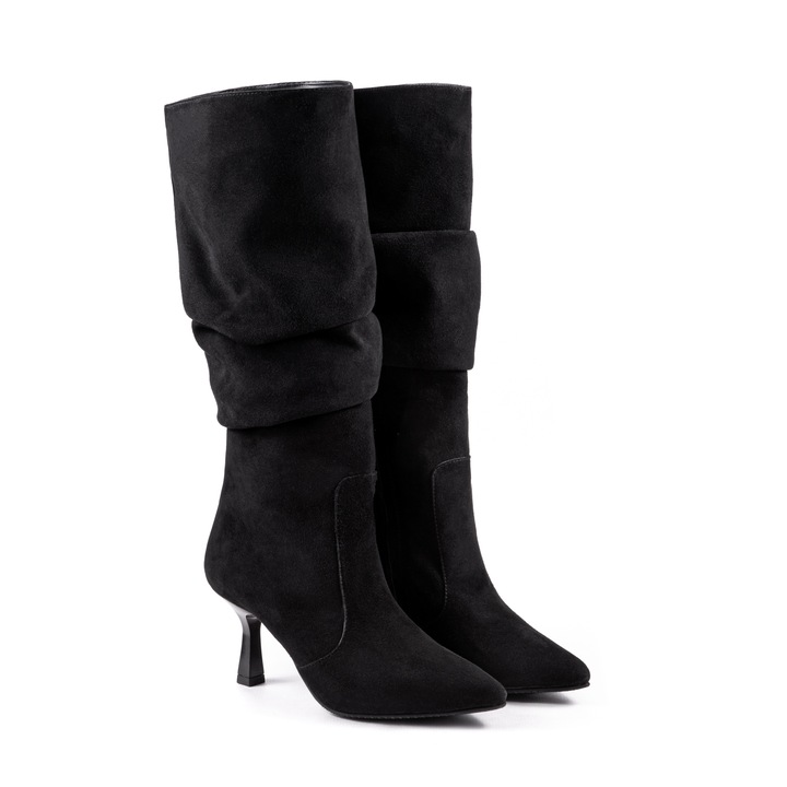 Cizme dama, Garkony, GAR-Alana, elegant, piele naturala, negru, 38 ...