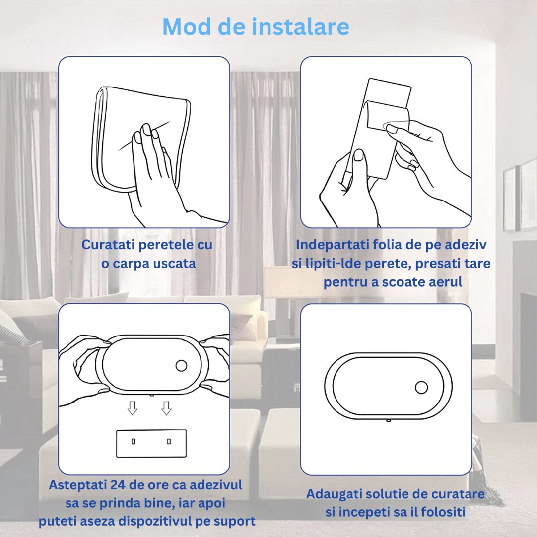 Dispenser sapun lichid cu spuma, senzor de miscare, fara atingere ...