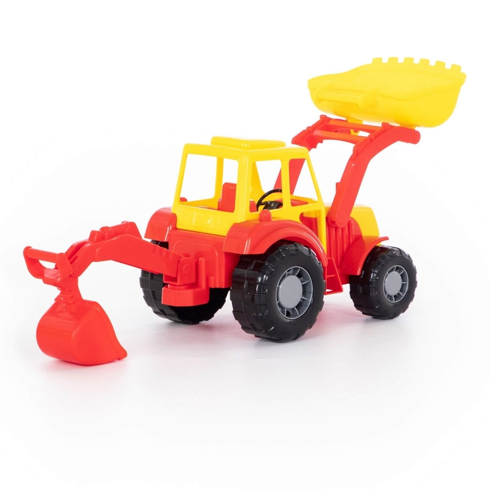 Tractor-excavator - Altay, 37x17x22 cm, Polesie - eMAG.ro