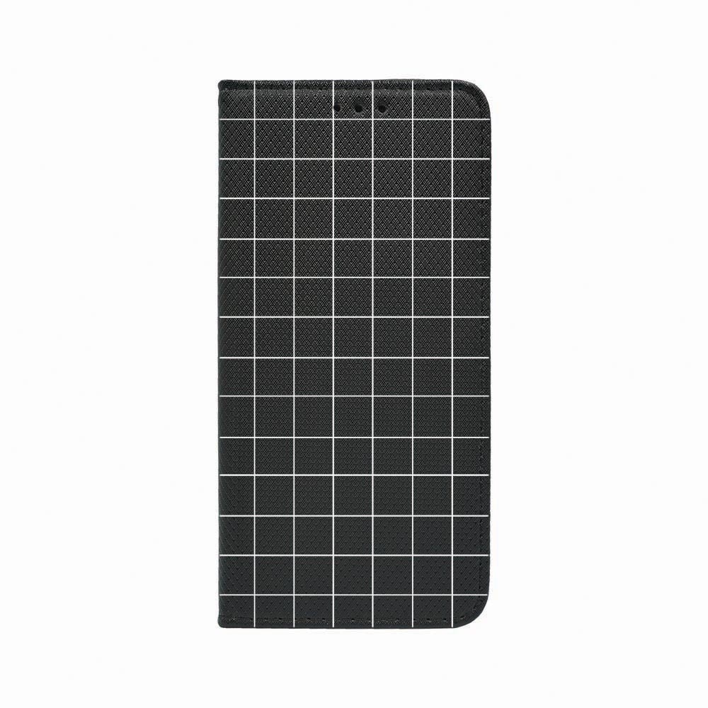 Oldalra nyíló mágneses könyv tok, Samsung Galaxy A10, Grid, szilikon ...