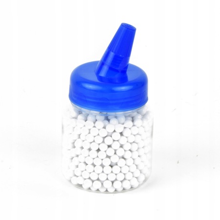 Bile de plastic pentru arme de jucarie, 6mm, alb/albastru, 1000 bucati ...