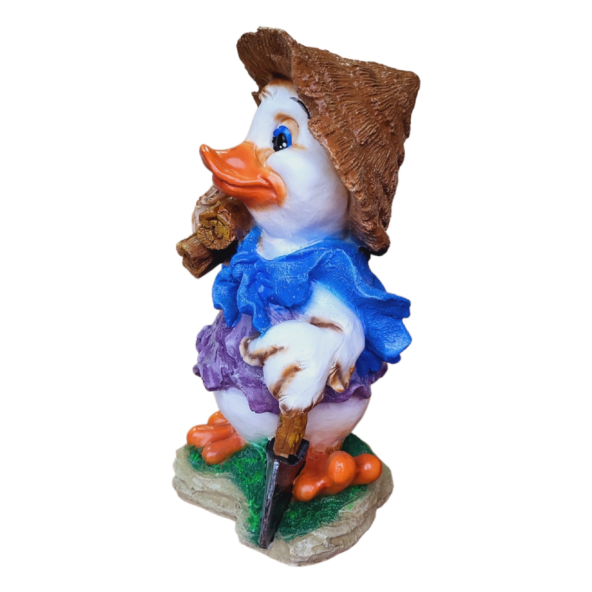 Figurina de gradina Rata, polystone, pictata manual, inaltime 38 cm ...
