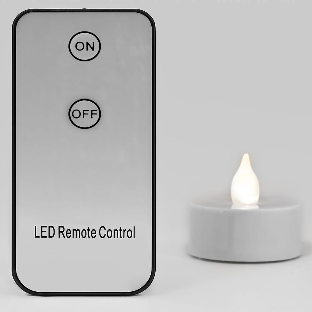 Set 10 bucati, lumanari cu LED cu efect de flacara, cu telecomanda ...