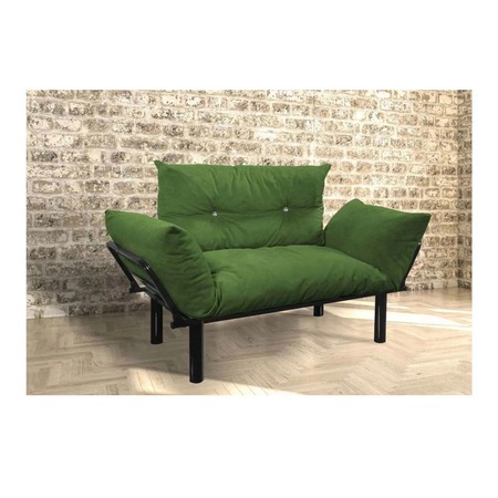 Canapea 2 locuri culoare Verde 125 cm X 60 cm X 90 cm - eMAG.ro