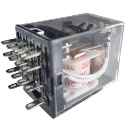 Releu industrial R4 230V AC 5A cu 4 contacte morse - eMAG.ro