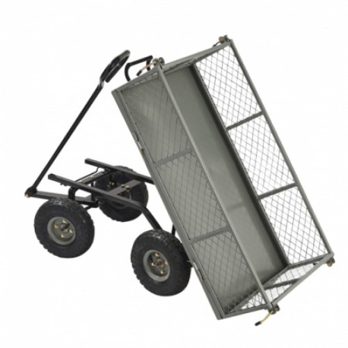 Carucior de gradina basculabil, cadru din metal, incarcare maxima 200 ...