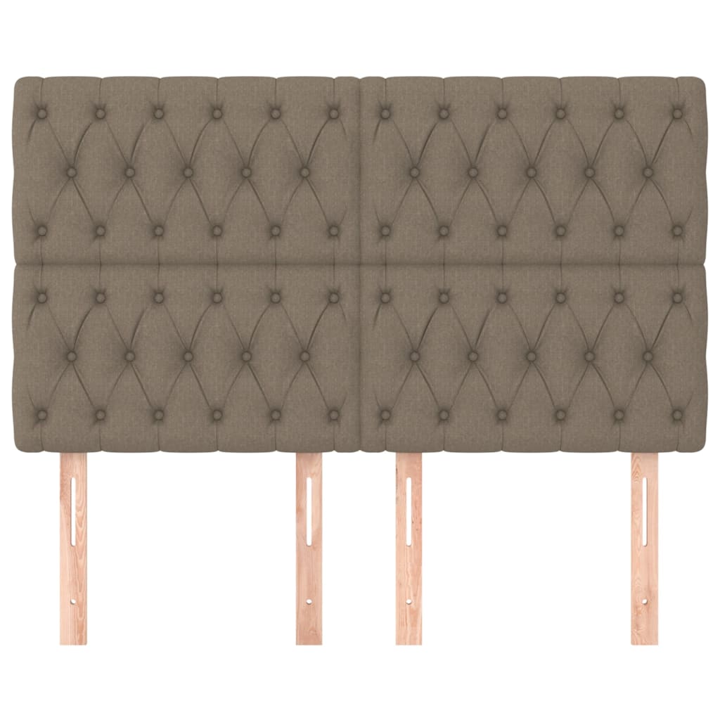 Tablii de pat vidaXL, 4 buc, gri taupe, 72x7x78/88 cm, textil, 8.45 kg ...