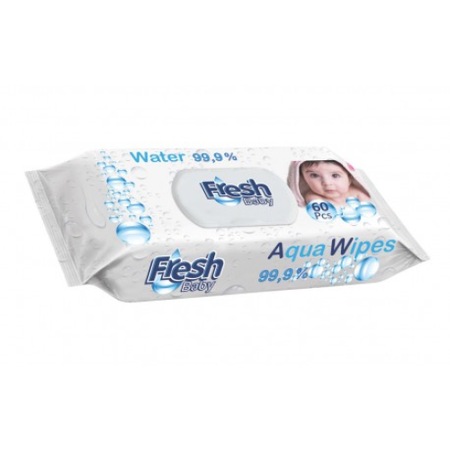 Servetele umede bebelusi, Fresh Baby, 60 bucati - eMAG.ro
