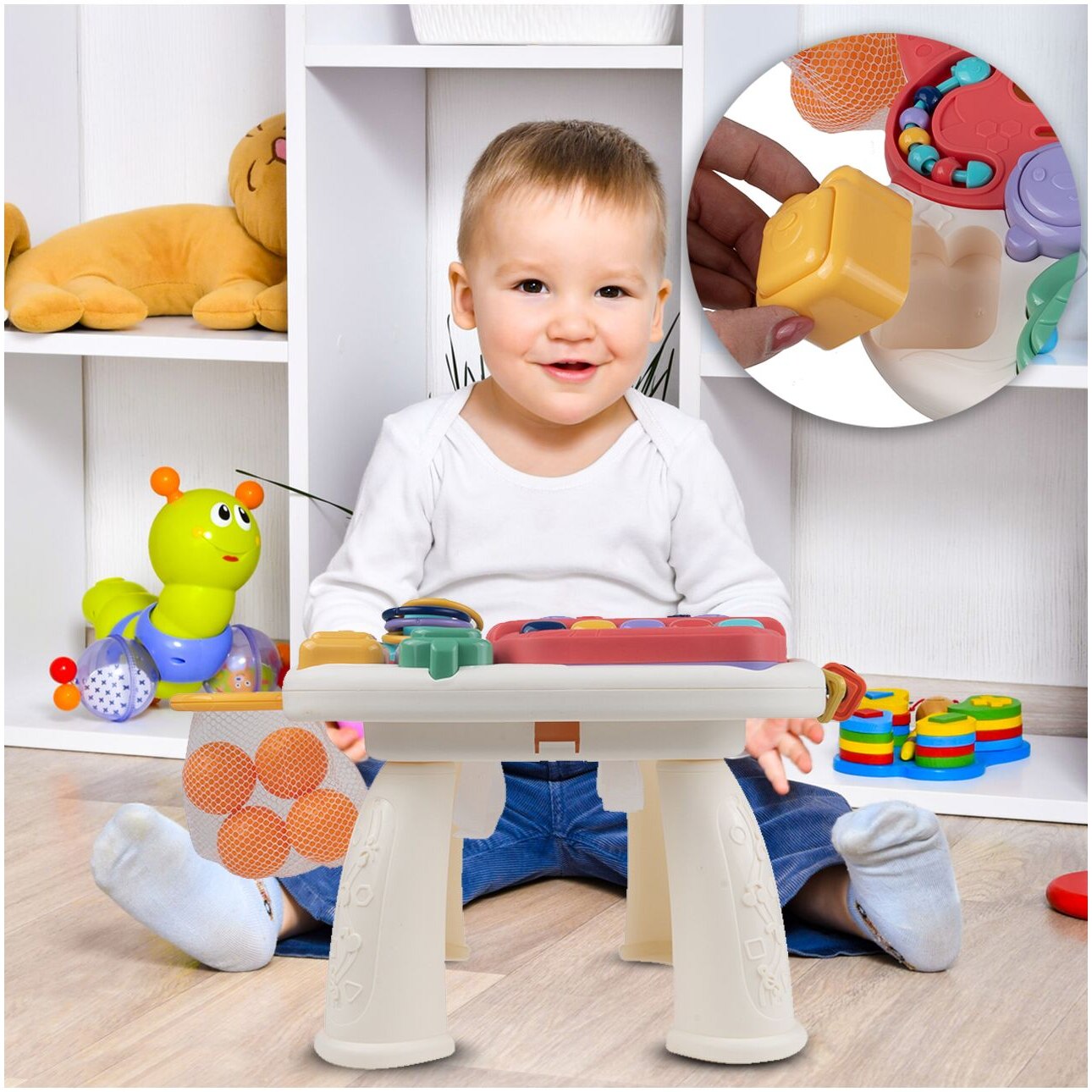 Masuta interactiva copii si bebelusi ISP "LikeSmart Koala Elefant Piano ...