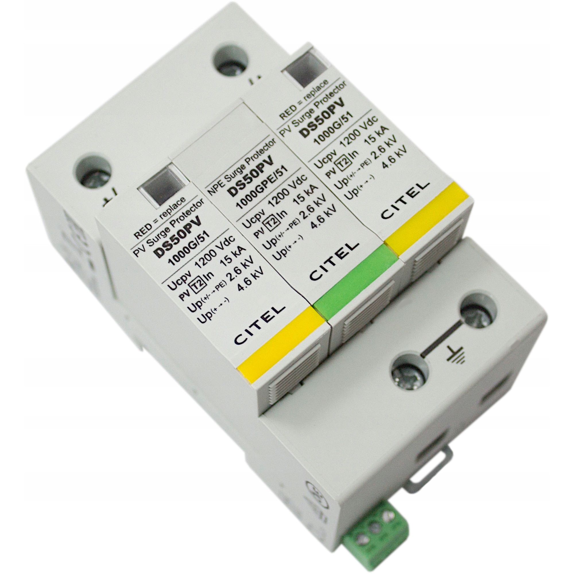 Автоматичен предпазител T2 C DC, 1000V, 3P, Citel DS50PV - eMAG.bg