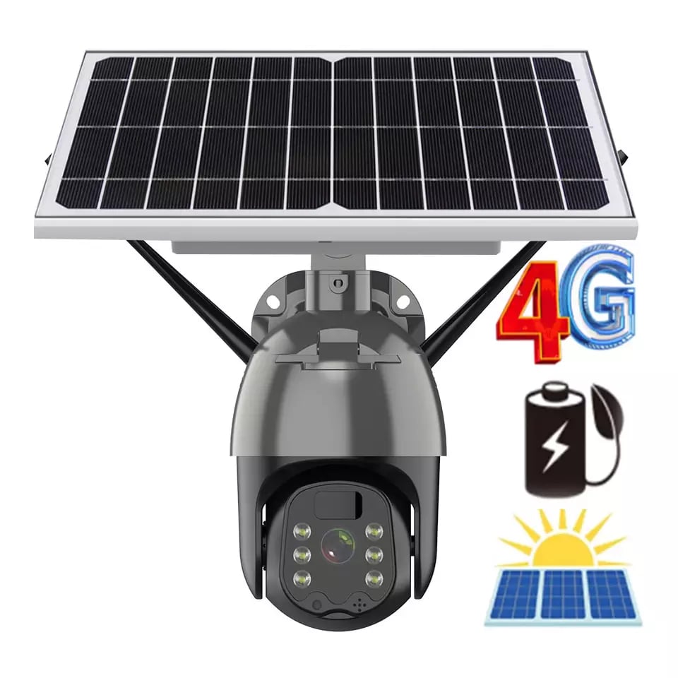 Camera de Supraveghere 4G cu Panou Solar, TSS-S03N, 4MP, FullHD, Slot ...