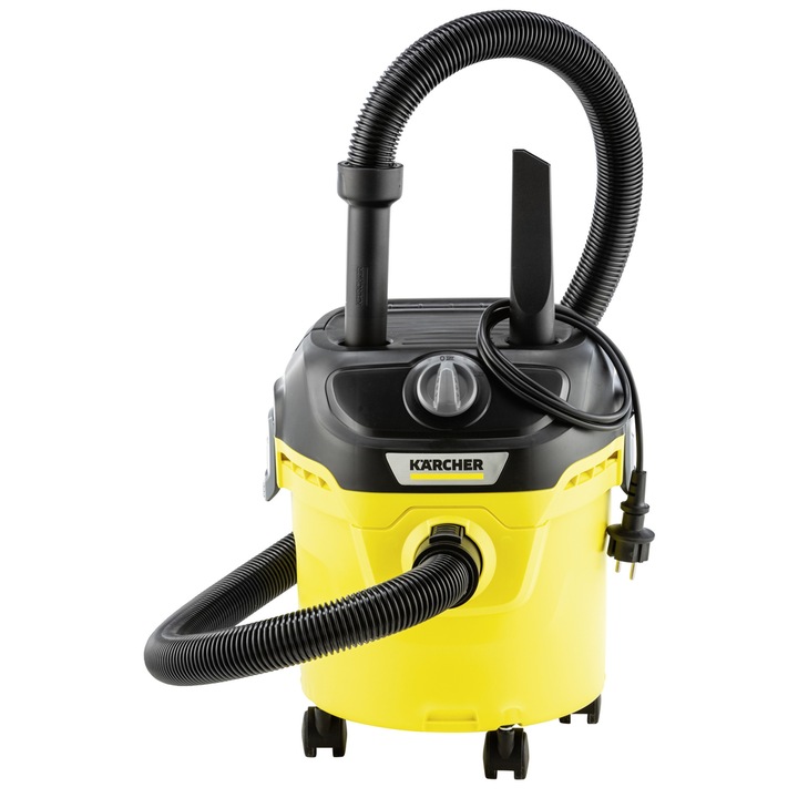 Aspirator multifunctional Karcher KWD 1 V-12/2/18, 1000 W, 12 l, Galben ...