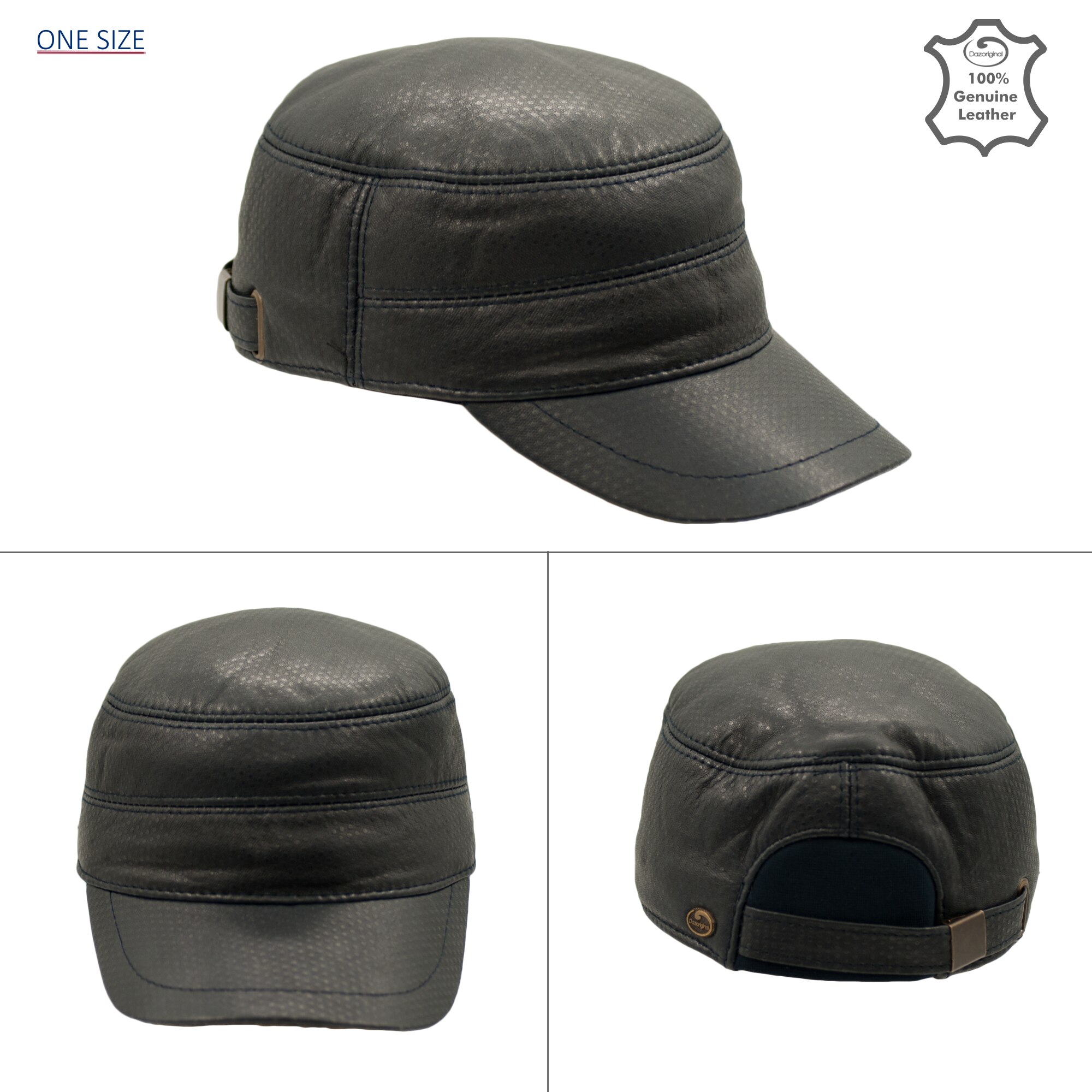 Sapca barbati, Dazoriginal, armata stil, cu protectie urechi, piele ...