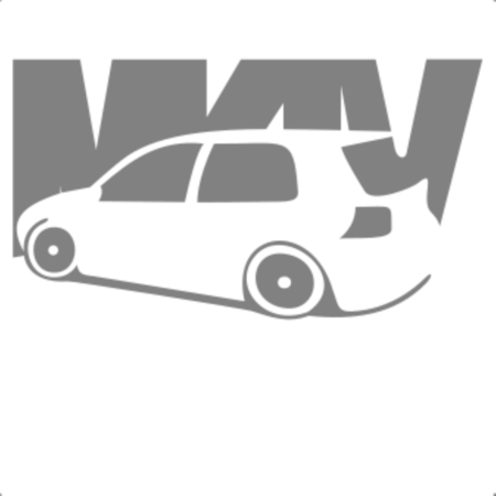 Sticker decorativ perete, auto si geam, Volkswagen golf mk4, Gri, 25 cm ...