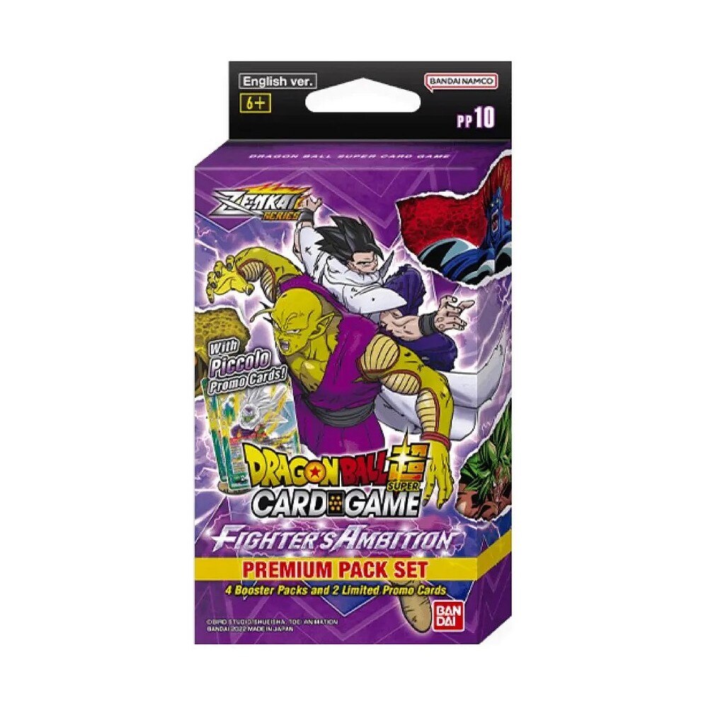 Extensie DragonBall Super Card Game, Zenkai Series, Set 02, Fighter's Ambition, Premium Pack ...