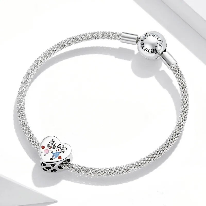 Talisman Argint 925 Charm, compatibil Pandora - First Love - eMAG.ro