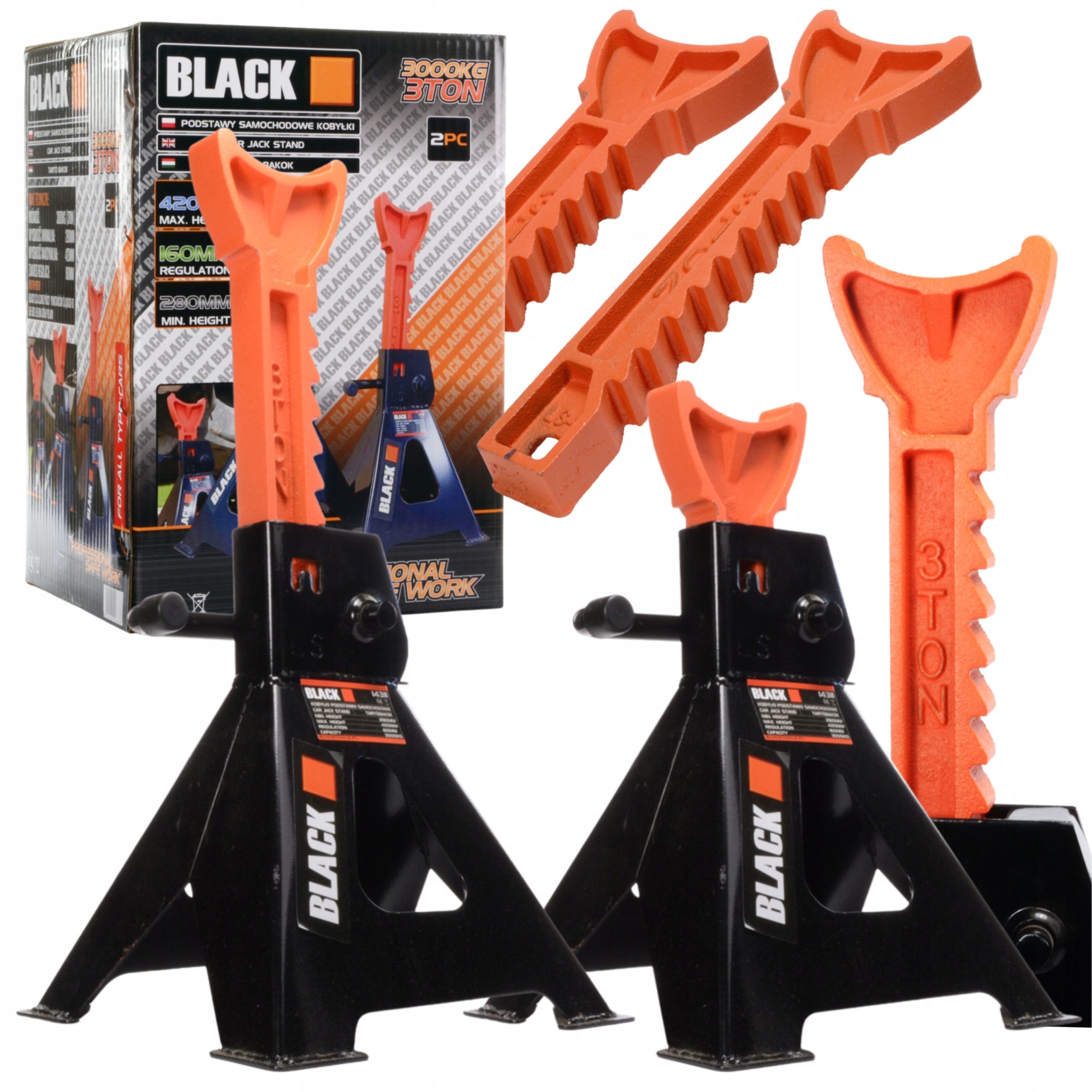 Set de doua capre auto pentru sprijin 3 tone - eMAG.ro