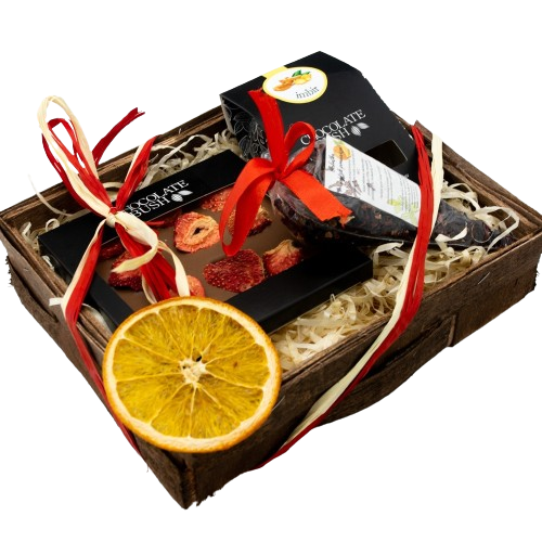 Pachet cadou Ekoloco, ciocolata cu ghimbir 50g, ciocolata cu lapte ...