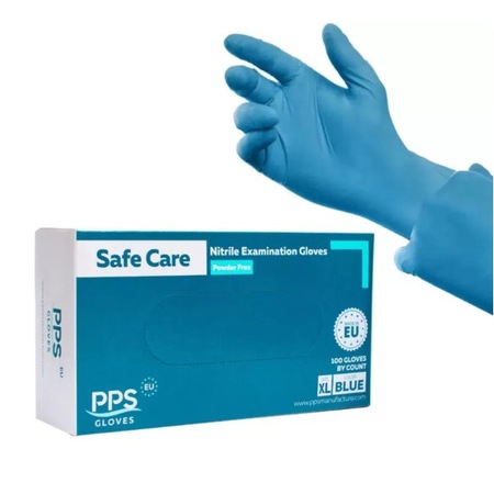 Set 100 manusi unica folosinta nitril albastre PPS XL - eMAG.ro