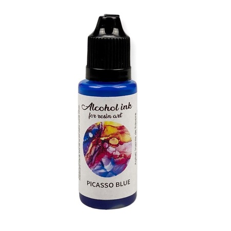 Оцветител Alcohol ink resin art superconcentrat Picasso blue, 20 мл, За ...