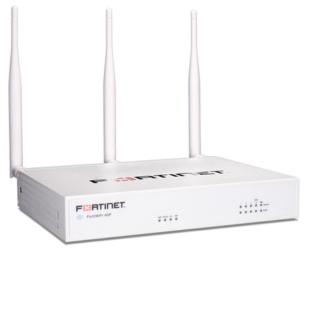 Firewall, FortiWiFi-40F, 5 x GE RJ45 ports, Wireless, 1 an 24x7 ...
