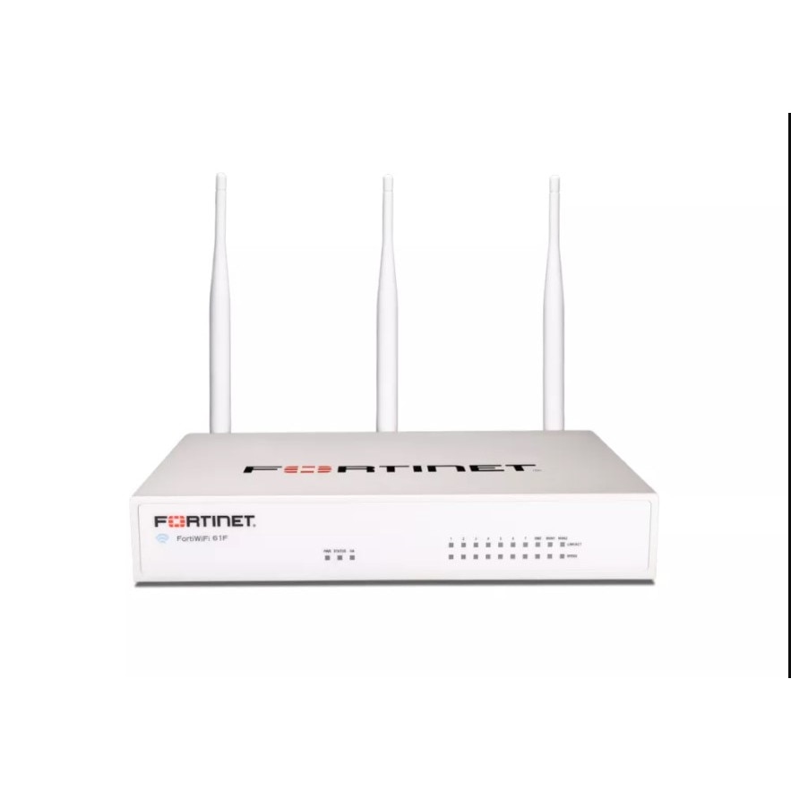 Firewall, FortiGate-61F, 10 x GE RJ45 ports, 128GB SSD, Wireless - eMAG.ro