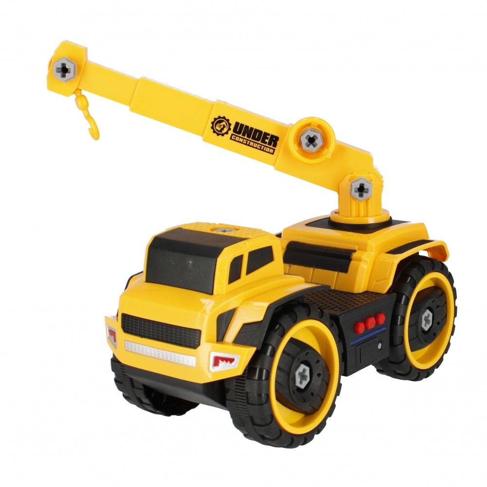 Masina de constructii Macara cu lumini si sunete si cu surubelnita ...