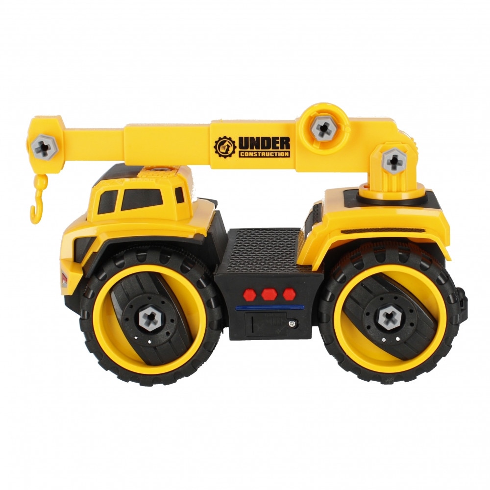 Masina de constructii Macara cu lumini si sunete si cu surubelnita ...