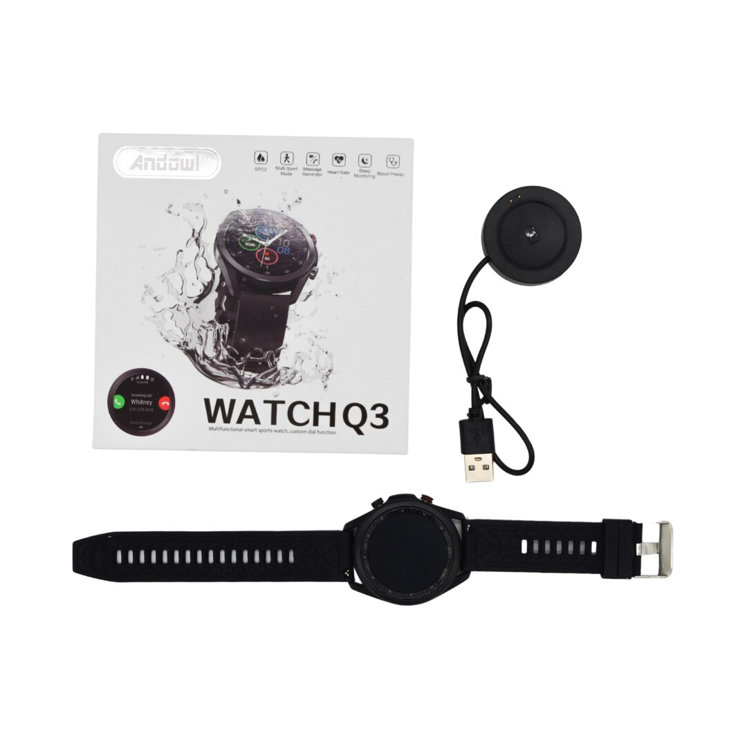 Ceas smartwatch Andowl Watch Q3, waterproof, multisport, apel bluethoot ...