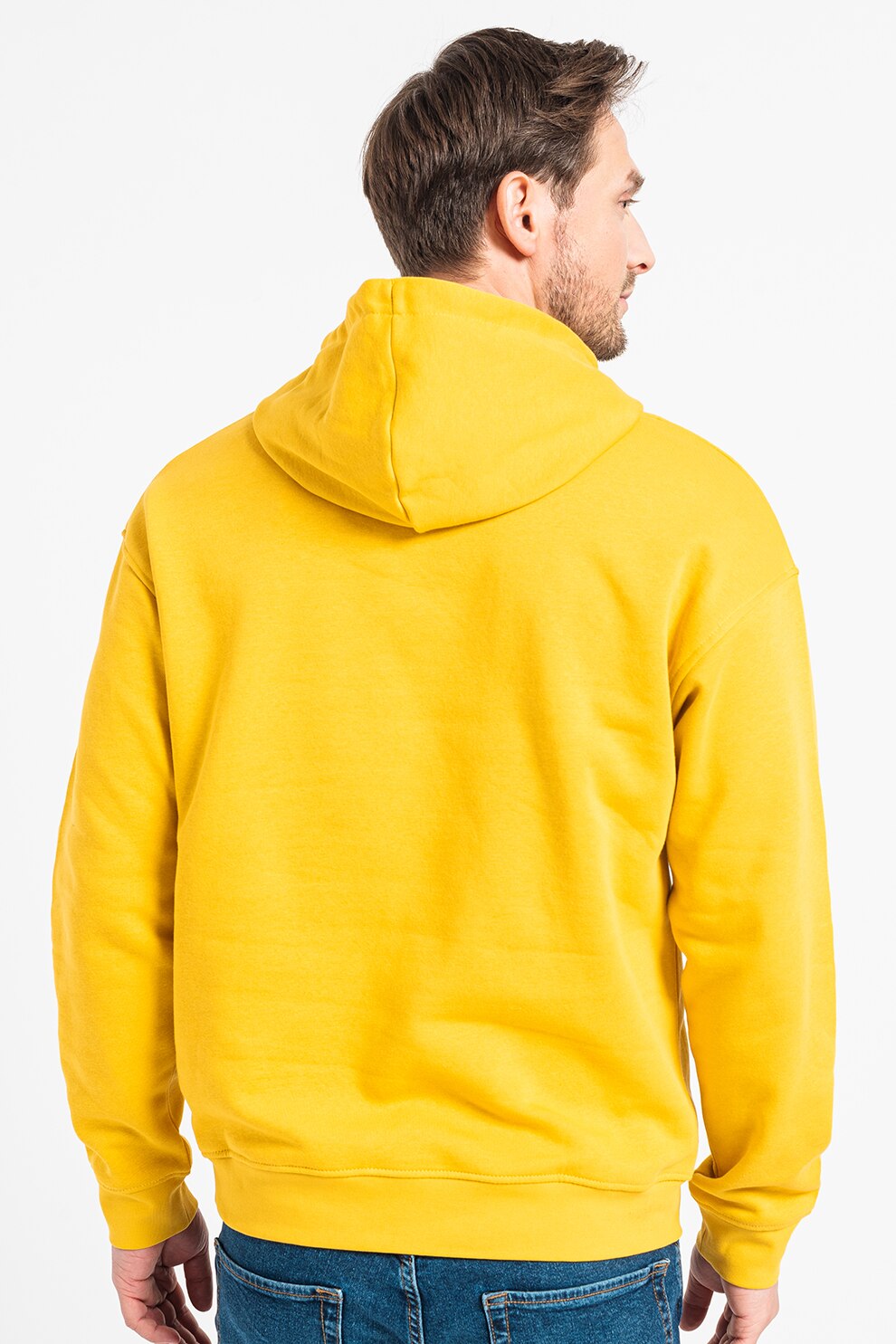 Jack & Jones, Hanorac cu buzunar kangaroo Brink, Galben sofran, L - eMAG.ro