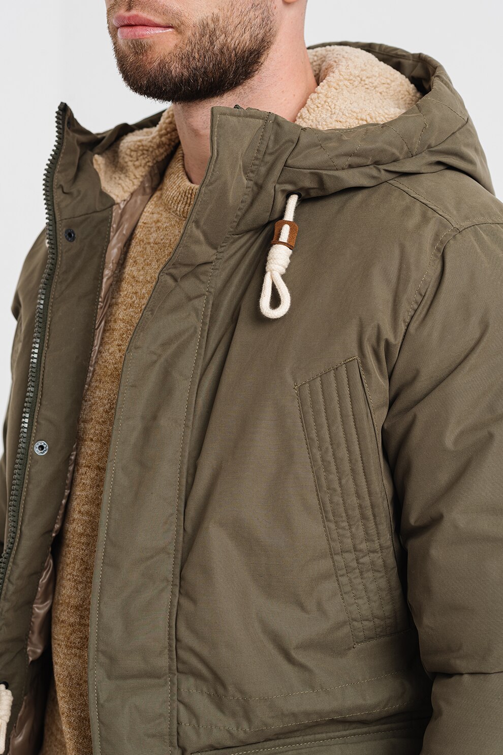 Produkt by Jack & Jones, Geaca cu buzunare frontale Luke, Verde feriga ...