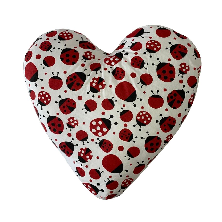 Perna in forma de inima, alba cu buburuze, 45cm - eMAG.ro