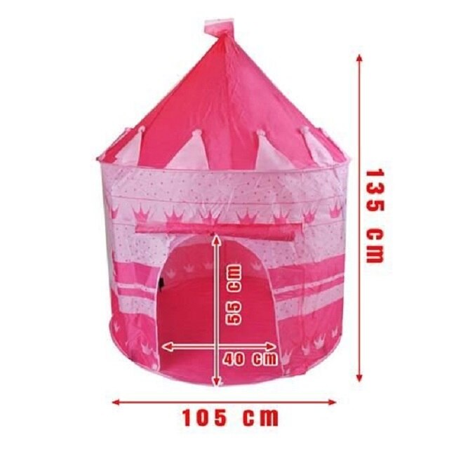 Cort pentru copii, Castel pentru interior si exterior, Roz - eMAG.ro