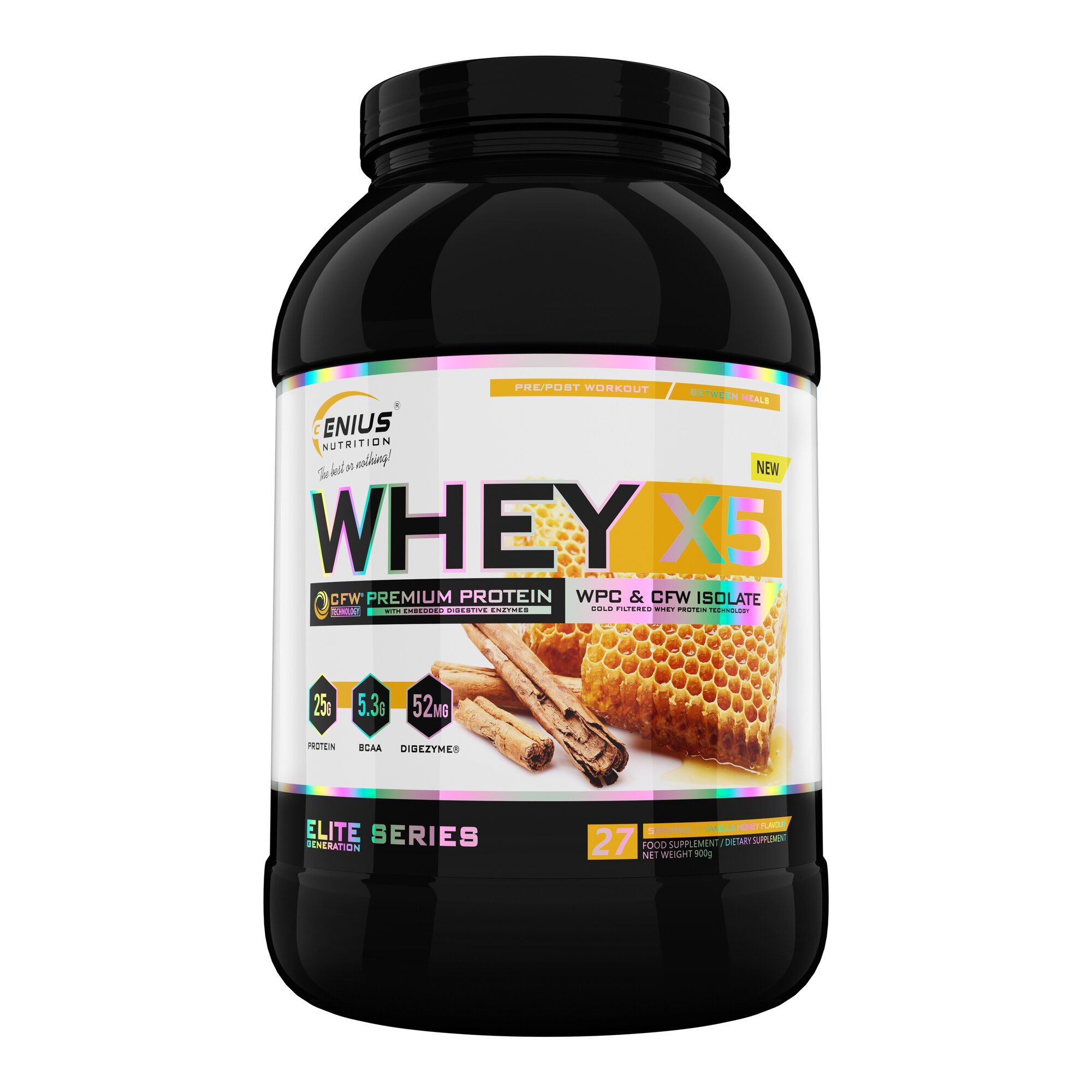 Proteina Genius Nutrition Whey X5, Pudra pentru dezvoltare masa ...