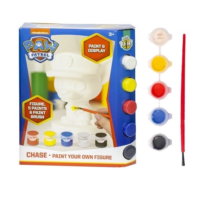 Figurina de colorat, Paw Patrol, Chase, 14X19cm - eMAG.ro