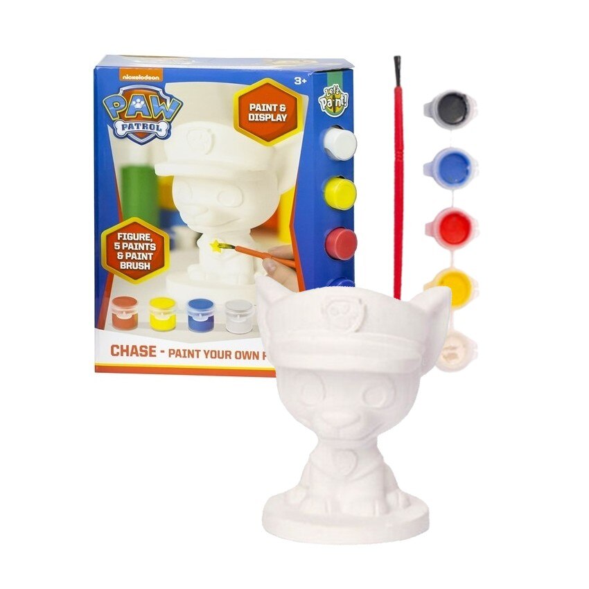 Figurina de colorat, Paw Patrol, Chase, 14X19cm - eMAG.ro