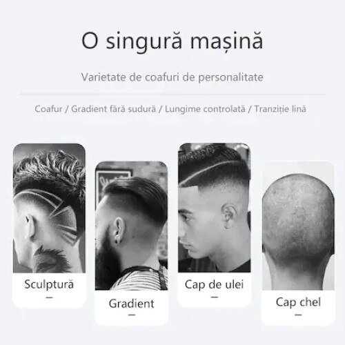 Masina De Tuns Profesionala, Pentru Barba, Contur, Fara Fir, Lame Inox ...