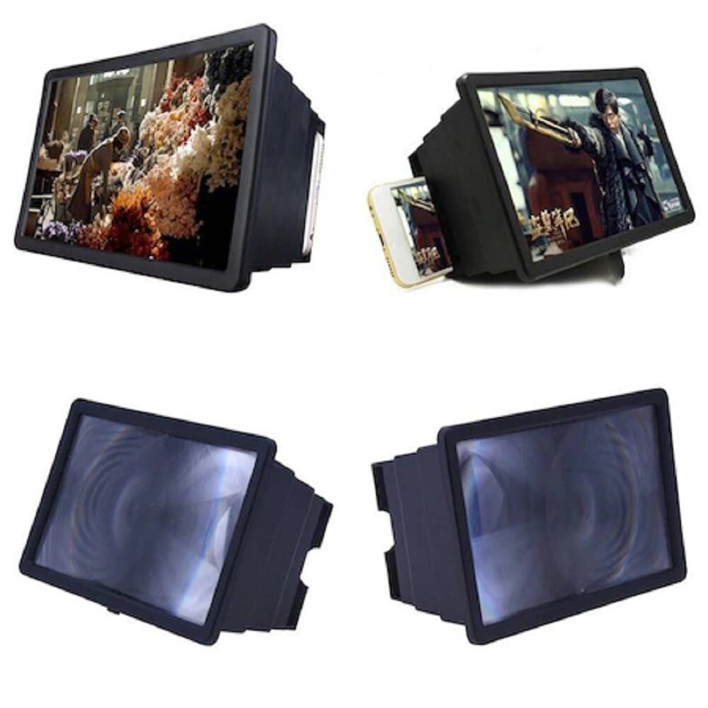 Lupa 3D, Selling Depot, Pentru telefon, Amplificator de imagine, Negru ...