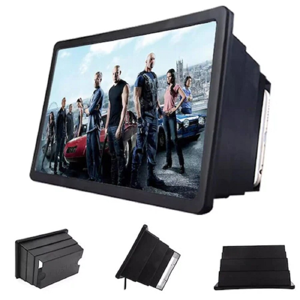 Lupa 3D, Selling Depot, Pentru telefon, Amplificator de imagine, Negru ...